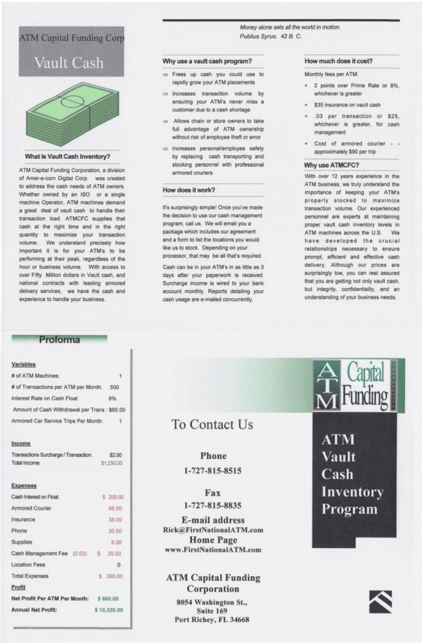 ATM Vault Services | First National ATM Sales And Services